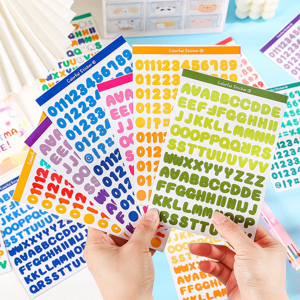 Colorful Letter Sticker Sheets – Crafty Jo Mauritius