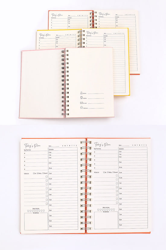 Daily Planner Spiral Notebook – Crafty Jo Mauritius