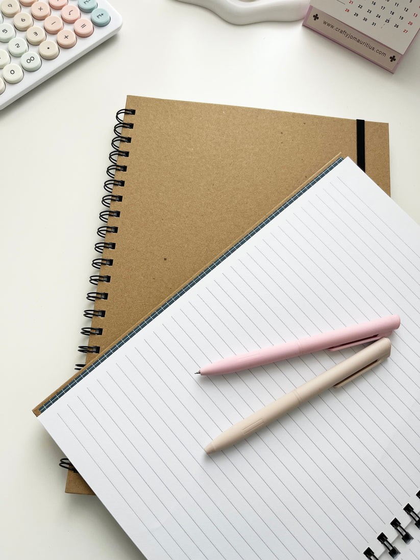 A4 Spiral Lined Notebook – Crafty Jo Mauritius